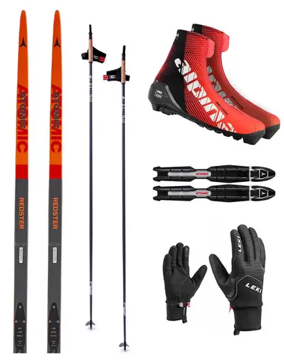 Atomic Classic Waxfree - Intermediate Cross Country Ski Pakke