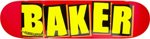 Baker Logo Red/Yellow Skate Deska | SkatePro