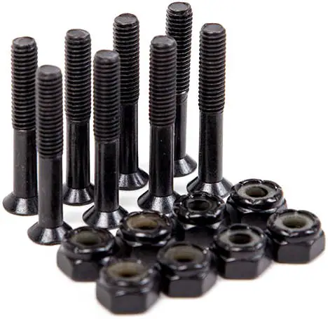 Bear Trucks Counter Sunk Skateboard Hardware Set - Nuts & Bolts Longboards