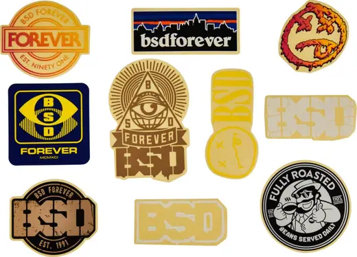 BSD 2020 10-Pack Mixed Stickers | SkatePro