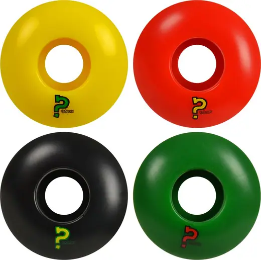 Enuff Refreshers Rasta Skateboard wheels 4-Pack | SkatePro