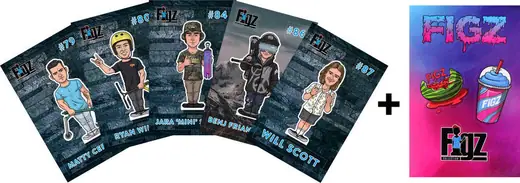 Figz Collection Collectors Scooter Sticker 6-Pack | SkatePro