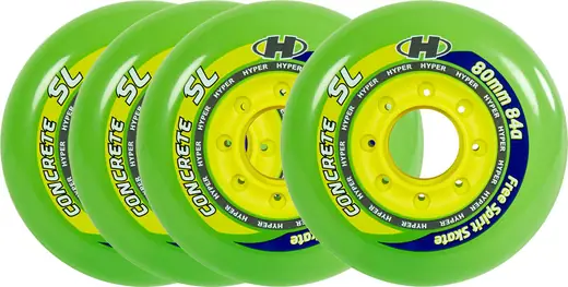 Hyper Concrete SL Inline Skate Wheels 4-Pack - Freeskate Skates