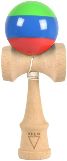 Krom Green/Blue/Red stripe Kendama | SkatePro