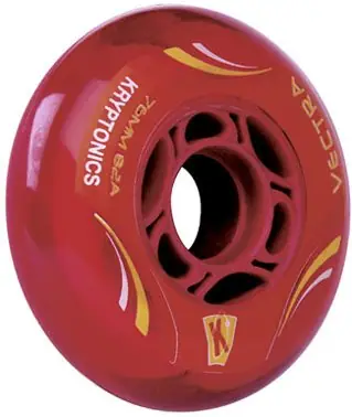 Kryptonics Vectra 76mm Inline Skate Wheels 4-Pack | SkatePro