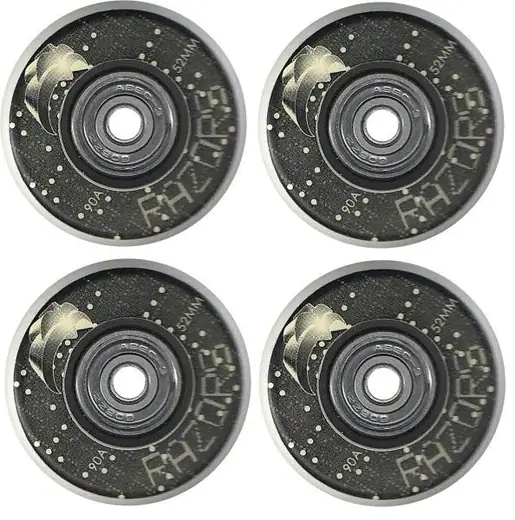 Razors team hjul, 52mm, 90A, 4 pack Inline Wheels