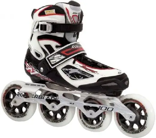 Rollerblade Tempest 100W Black/White Inline Speed Skates - Women Inliners