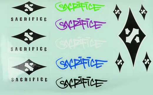 Sacrifice Scooter Sticker Sheet | SkatePro