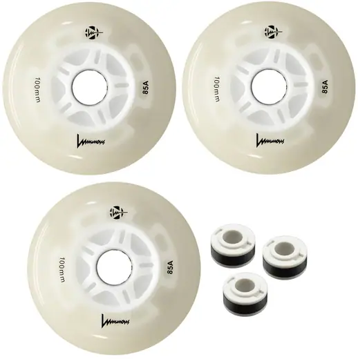 Seba Luminous LED Inline Skate Wheels 3-Pack - Inliners Skates