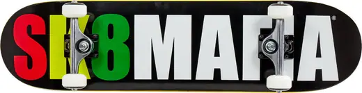 Sk8 Mafia OG Logo Rasta Complete Skateboard | SkatePro