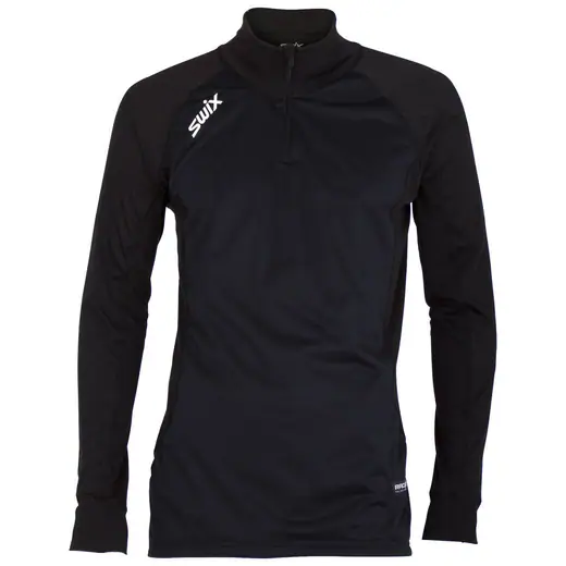 Swix RaceX Black Shirt Long Men Half Zip
